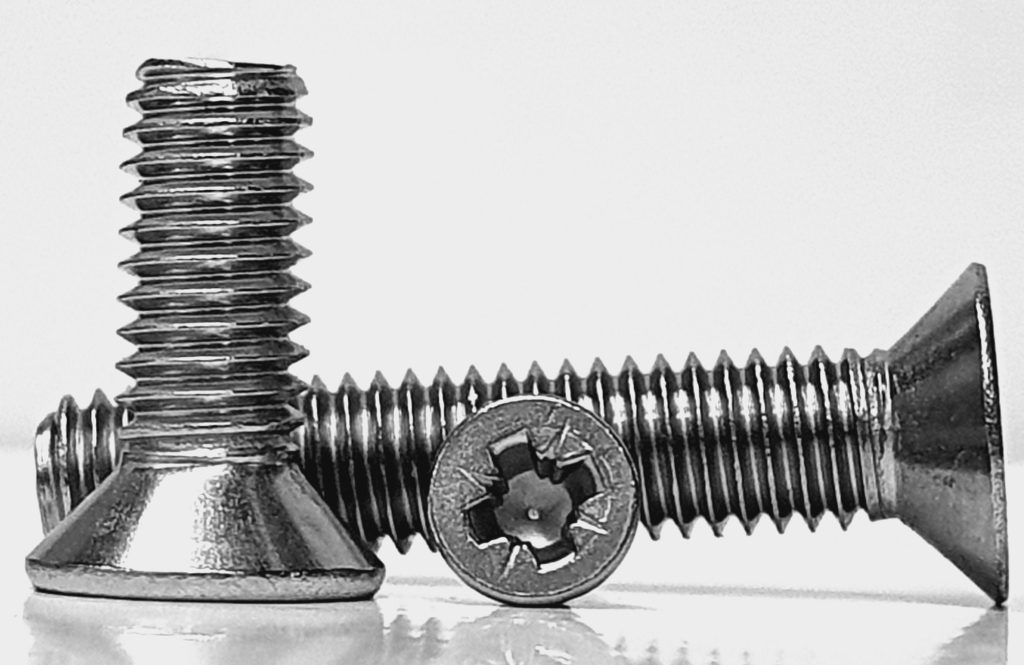 M1.6 x 16mm Countersunk Head Pozi M/T Gr 304 S/S - Micro Fasteners