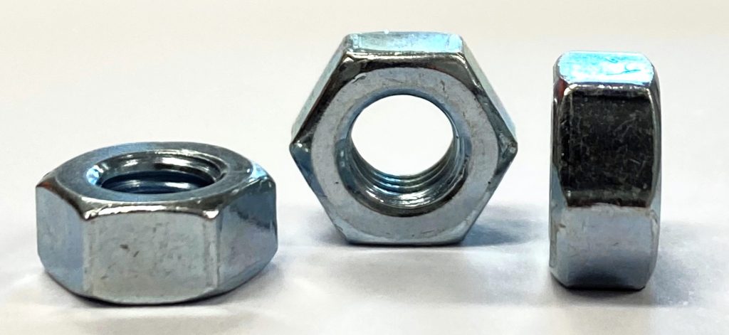 M1.6 Hex Standard Nut Zinc Plated - Micro Fasteners