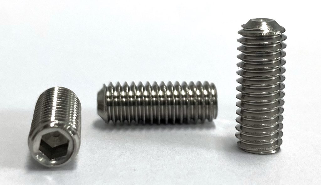 M3 x 3mm Socket Set Screw Cup Point Gr 304 S/S - Micro Fasteners